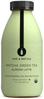Pop & Bottle Matcha Green Tea Almond Milk Latte, 11 oz | Central Market ...