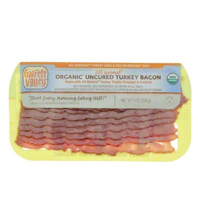 Garrett Valley Sugar Free Uncured Turkey Bacon, 8 OZ | Central Market ...