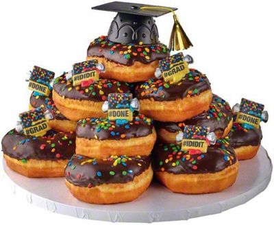 H-E-B Graduation Chocolate Iced Donut Cake, 15 ct | Joe V's Smart Shop ...