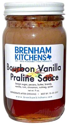 Brenham Kitchens Bourbon Vanilla Praline Sauce, 9 oz | Central Market ...