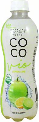Coco Vio Sparkling Coconut Water Lemon, 13.5 oz | Central Market ...