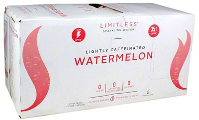 Limitless Sparkling Water Watermelon, 8/12 OZ Cans | Central Market ...