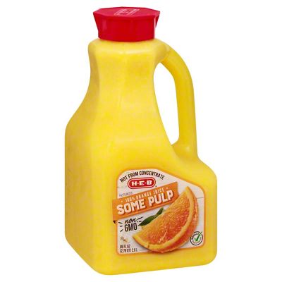 H-E-B 100% Orange Juice - Some Pulp, 89 oz | Joe V's Smart Shop | Low Prices & Quality Groceries