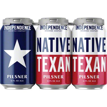 Independence Native Texan Pilsner Craft Beer 6 pk Cans, 12 oz | Central ...