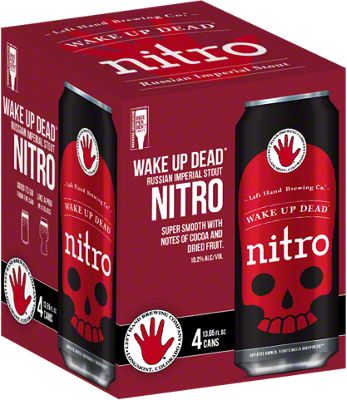 Left Hand Wake Up Dead Russian Imperial Stout Nitro Beer 13.65 oz Cans ...