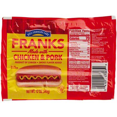 Hill Country Fare Franks Hot Dogs, 8 ct | Joe V's Smart Shop | Low ...