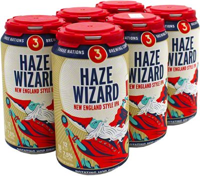 3 Nations Haze Wizard New England Style IPA Beer 12 oz Cans, 6 pk ...