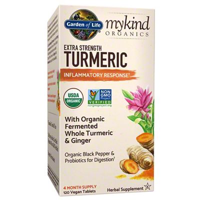 Garden of Life My Kind Organic Extra Strength Turmeric Tablets, 120 ct ...
