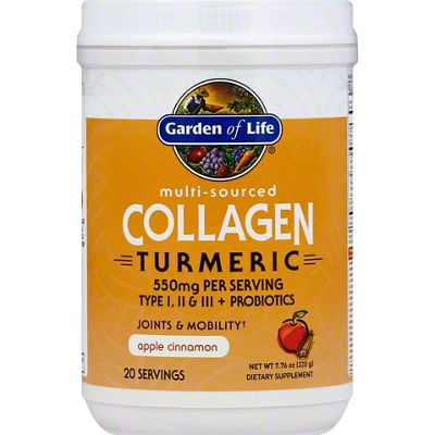 Garden of Life Multi-Sourced Collagen Turmeric + Probiotics - Apple ...