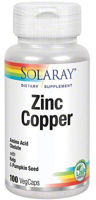 Solaray Zinc Copper, 100 ct | Central Market - Really Into Food
