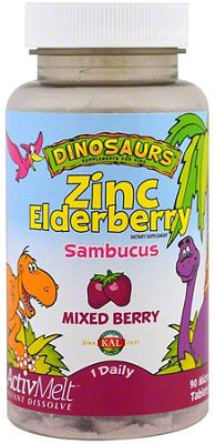 KAL Mixed Berry Zinc Elderberry Activmelt Tablets, 90 ct | Central ...