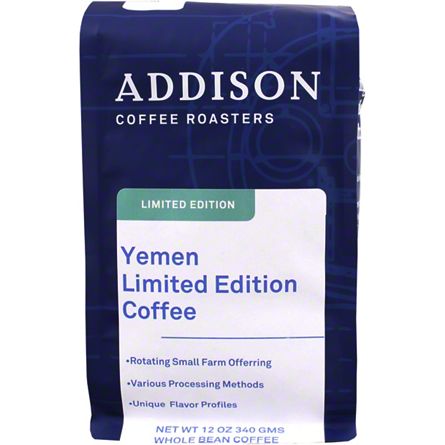Addison Coffee Roasters Limited Edition Yemen Whole Bean, 12 oz ...