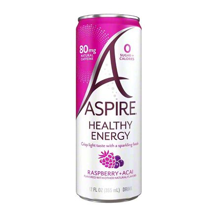 Aspire Zero Sugar Healthy Energy Drink - Raspberry + Acai, 12 oz ...