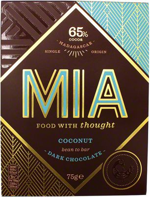 Mia Coconut 65% Dark Chocolate, 75 G | Central Market - Really Into Food