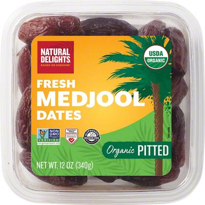 Natural Delights Fresh Organic Pitted Medjool Dates, 12 oz | Central ...
