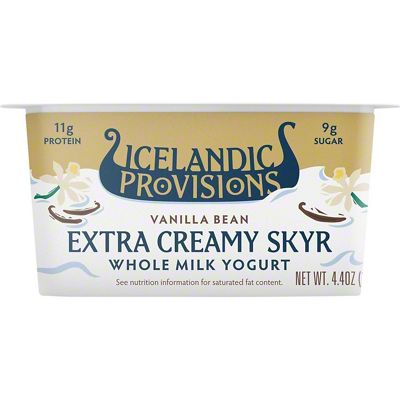Icelandic Provisions 11g Protein Extra Creamy Skyr - Vanilla Bean, 4.4 ...