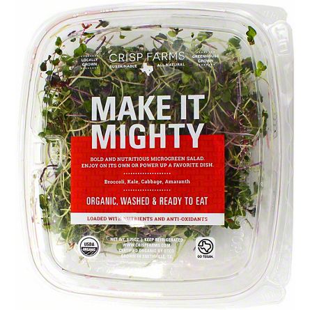 Crisp Farms Make It Mighty Organic Microgreens, 1.75 oz | Central ...