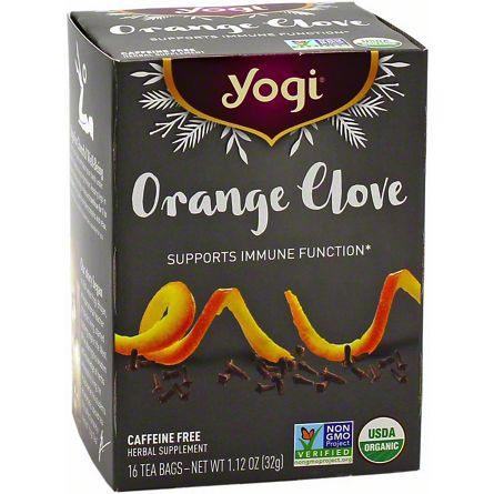 Yogi Organic Orange Clove Caffeine Free Tea Bags, 16 ct | Central ...