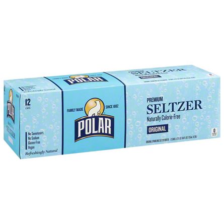 Polar Seltzer Water Original 12 oz Cans, 12 pk | Central Market ...