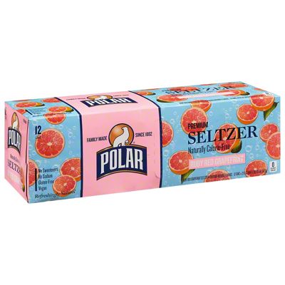 Polar Seltzer Water Ruby Red Grapefruit 12 oz Cans, 12 pk | Central ...