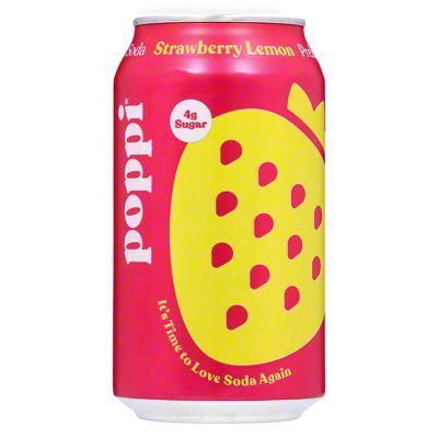 Poppi Prebiotic Soda - Strawberry Lemon, 12 oz | Central Market ...