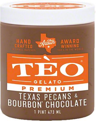 Tèo Texas Pecans & Bourbon Chocolate Gelato, 1 pt | Central Market ...