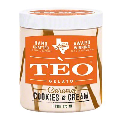 Tèo Caramel Cookies & Cream Gelato, 1 pt | Central Market - Really Into ...