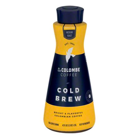 La Colombe Unsweetened Medium Roast Colombian Cold Brew, 42 oz ...