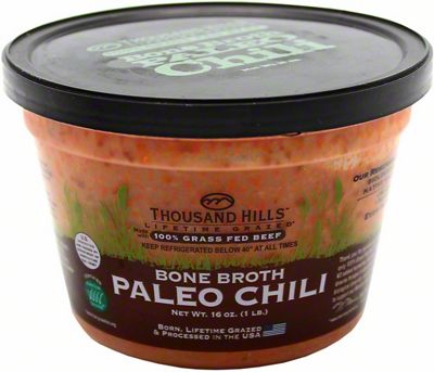 Thousand Hills 100% Grass Fed Bone Broth Paleo Chili, 16 oz | Central ...