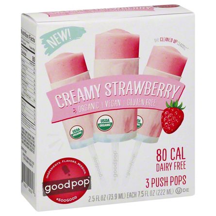 GoodPop Creamy Strawberry Push Pops, 3 ct | Central Market - Really ...