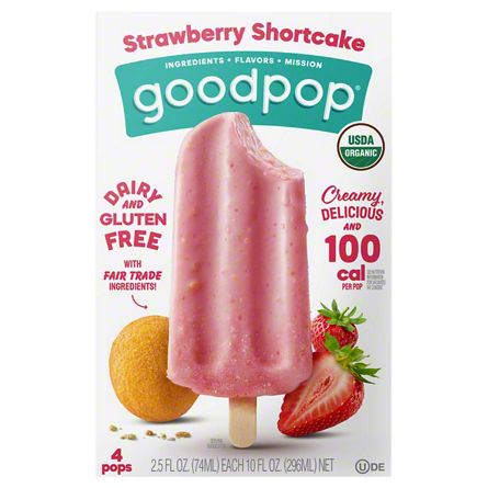 GoodPop Strawberry Shortcake Frozen Pops, 4 ct | Central Market ...