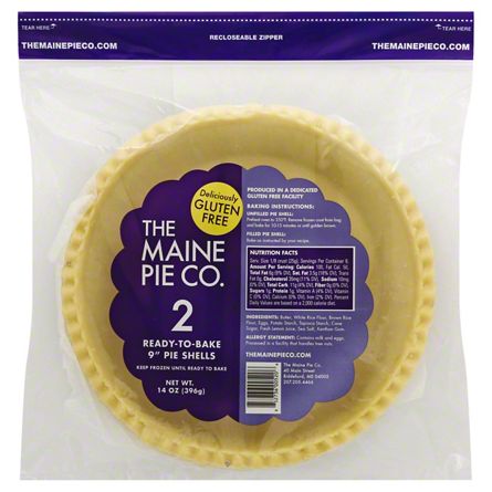 The Maine Pie Co. Gluten-Free Ready to Bake 9" Pie Shells, 2 ct ...
