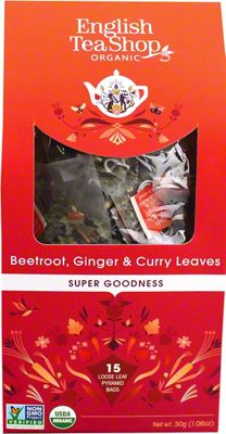 English Tea Shop Organic Beetroot Ginger & Curry Tea, 15 ct | Central ...