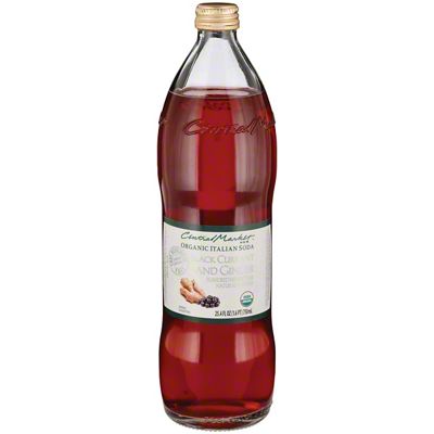 Central Market Black Currant & Ginger Organic Italian Soda, 750 mL ...