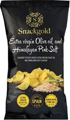 Snackgold Extra Virgin Olive Oil and Himalayan Pink Salt Chips, 4.41 oz ...
