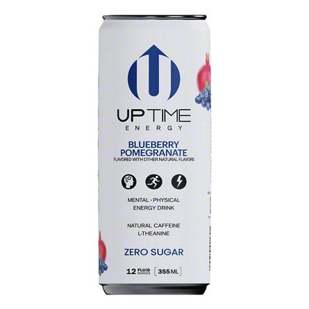 UPTIME Zero Sugar Energy Drink - Blueberry Pomegranate, 12 oz | Central ...