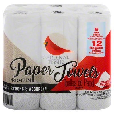 Cardinal Paper Towels, 6 ct | Joe V's Smart Shop | Low Prices & Quality ...