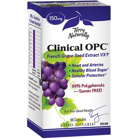 Terry Naturally Clinical OPC French Grape Seed Extract, 60 ct | Central ...