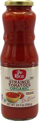 De Rica Organic Strained Tomatoes, 24.7 oz | Central Market - Really ...