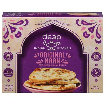 Deep Indian Kitchen Frozen Original Naan Bread, 3 ct | Central Market ...