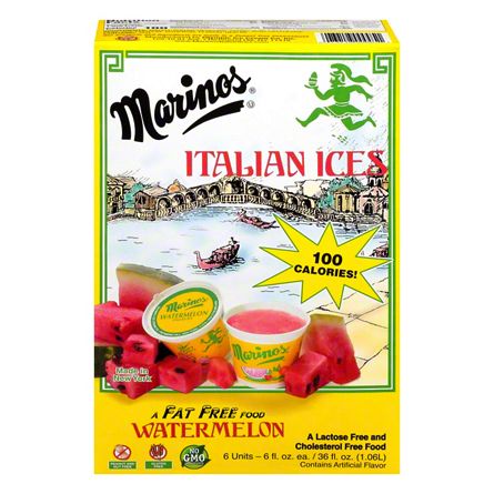 Marinos Watermelon Italian Ice 6 oz, 6 pk | Central Market - Really ...