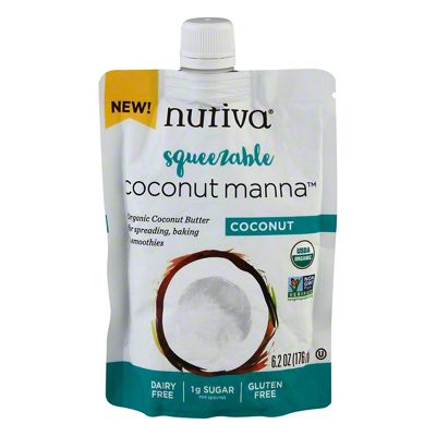 Nutiva Squeezable Organic Coconut Manna Coconut Butter, 6.2 oz ...