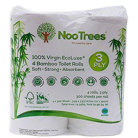 Noo Trees Toilet Tissue 300 Sheet, 4 ct | Central Market - Really Into Food