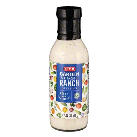 H-E-B Garden Veggie Ranch Dressing (Sold Cold), 12 fl oz | Central ...