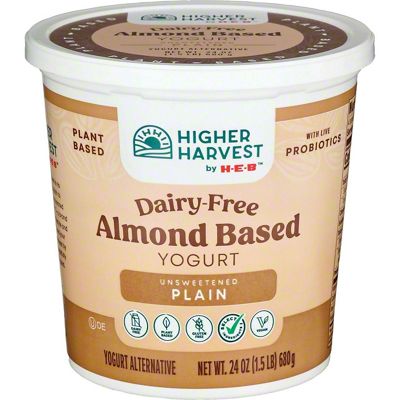 Higher Harvest by H-E-B Dairy-Free Almond-Based Yogurt – Unsweetened ...