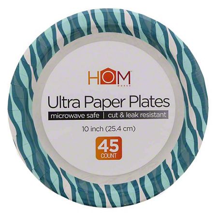 Hom Works 10 in Ultra Wave Paper Plates, 45 ct | Central Market ...