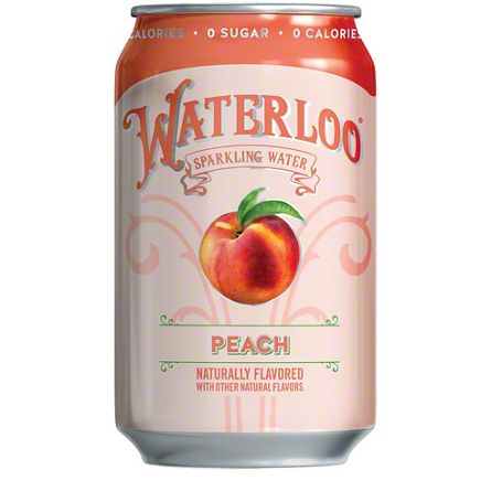 Waterloo Peach Sparkling Water, 12 oz | Central Market - Really Into Food