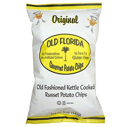 Old Florida Original Gourmet Kettle Cooked Potato Chips, 5 oz | Central ...