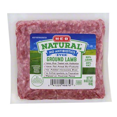H-E-B Natural Ground Lamb, 80% Lean, 16 oz | Central Market - Really ...