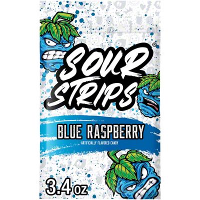 Sour Strips Blue Raspberry Candy, 3.4 oz | Joe V's Smart Shop | Low ...